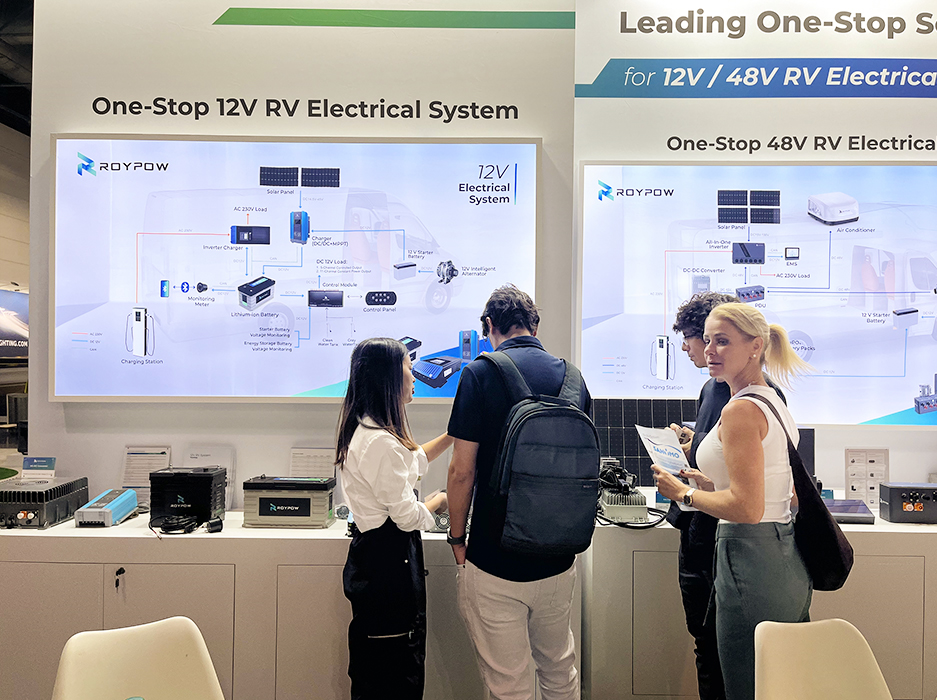 뉴스 - ROYPOW, CARAVAN SALON Düsseldorf 2025에서 완벽한 12V 및 48V RV 전기 시스템 선보여